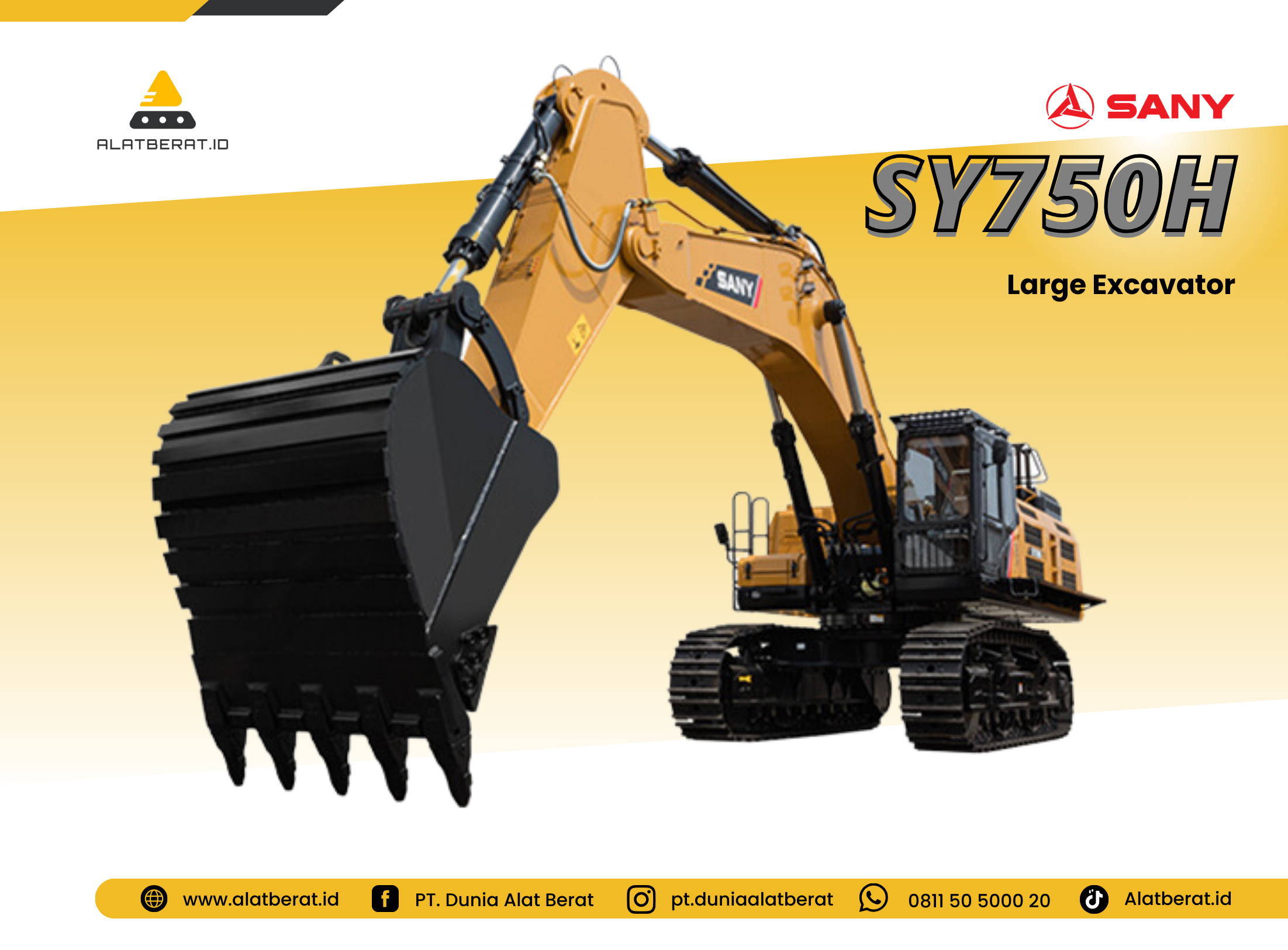 Distributor Alat Berat SANY LARGE EXCAVATOR SY750H - ALATBERAT.ID