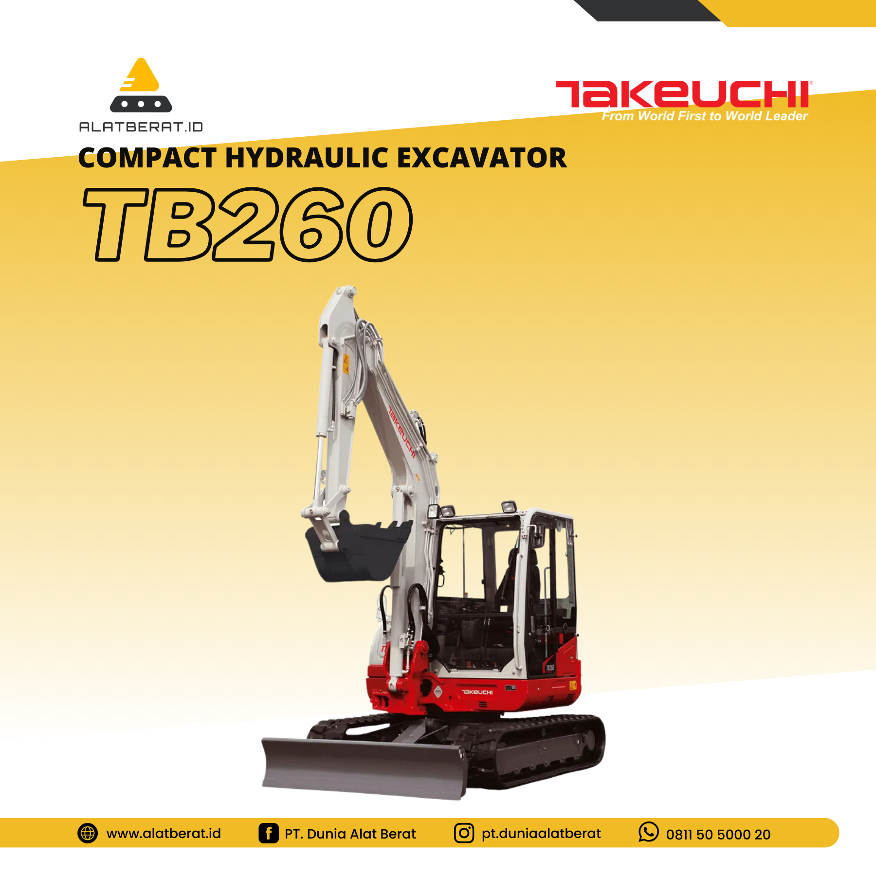 Distributor Alat Berat Takeuchi TB260 - ALATBERAT.ID