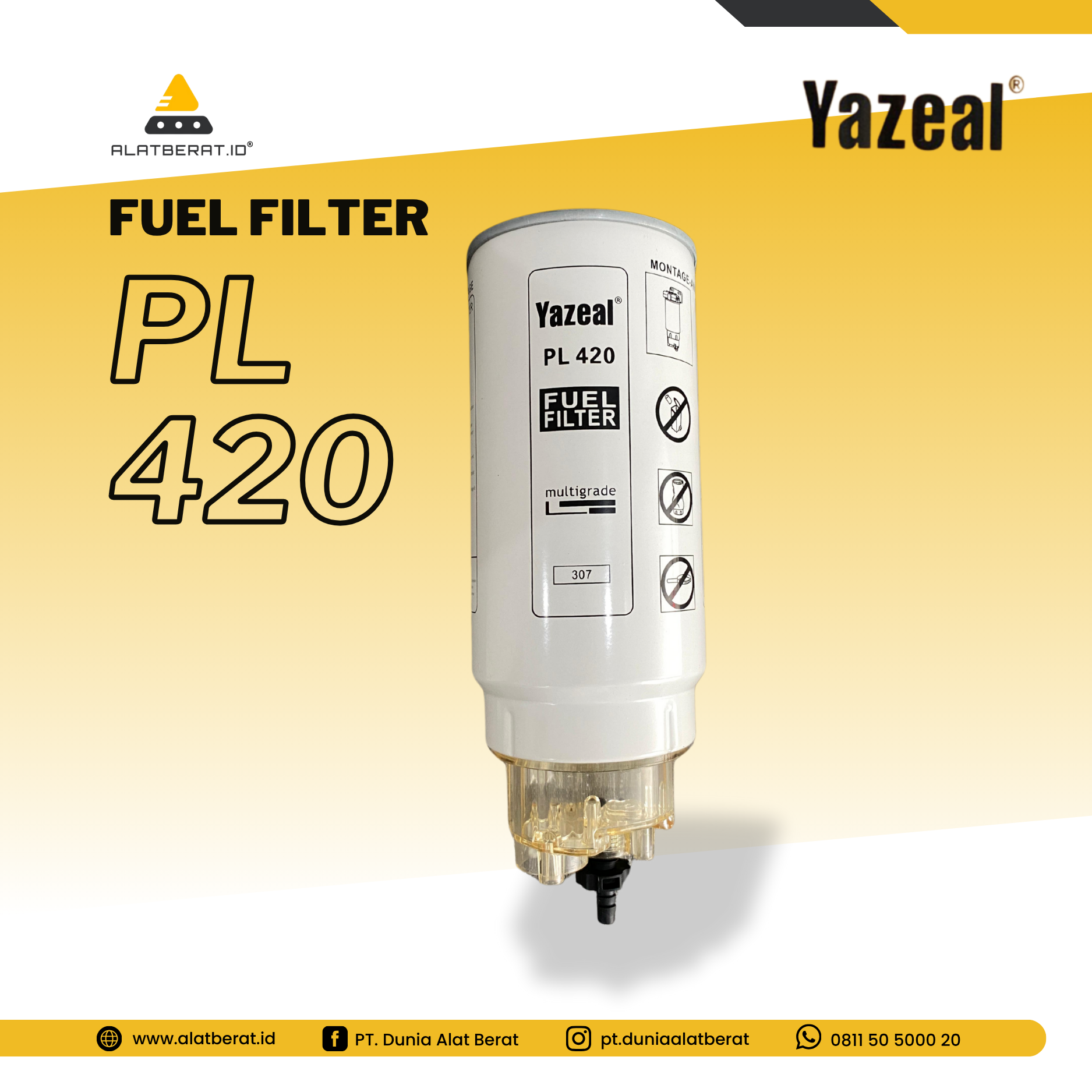 Distributor YAZEAL Fuel Filter PL 420 - ALATBERAT.ID