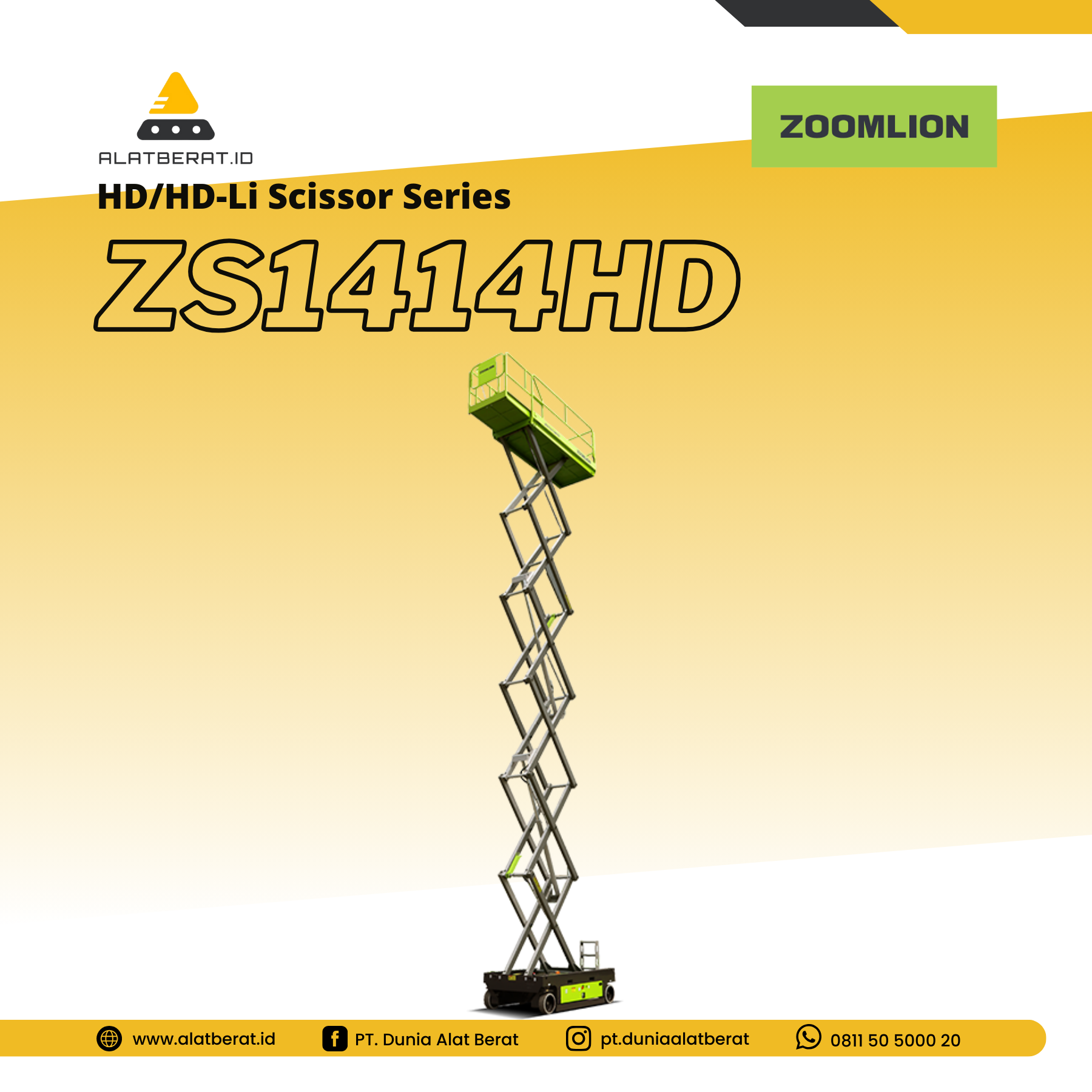 Distributor Alat Berat Zoomlion ZS1414HD - ALATBERAT.ID